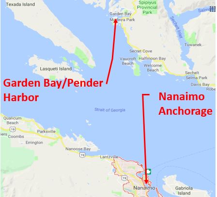 Nanaimo To Garden Bay/Pender Harbor | Water Dog Site